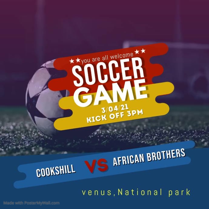 Copy of Soccer Game Social Media post | PosterMyWall