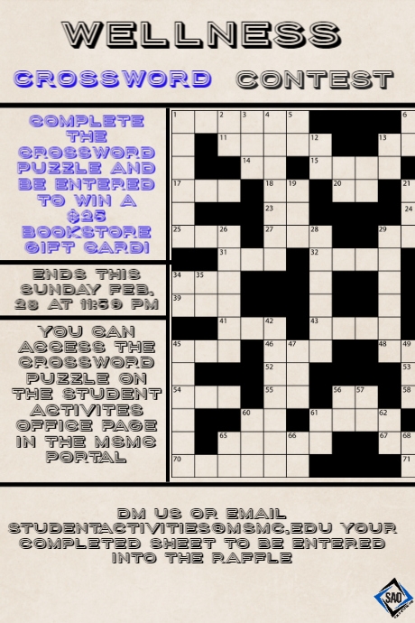 Copy of Copy of Crossword Flyer Template | PosterMyWall