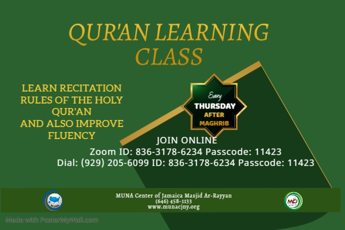 Quran Learning Class | PosterMyWall