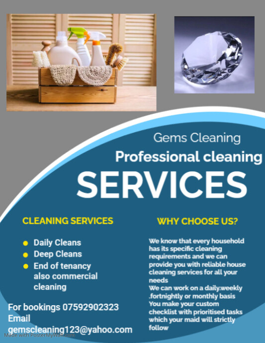 Cleaning service flyer template | PosterMyWall