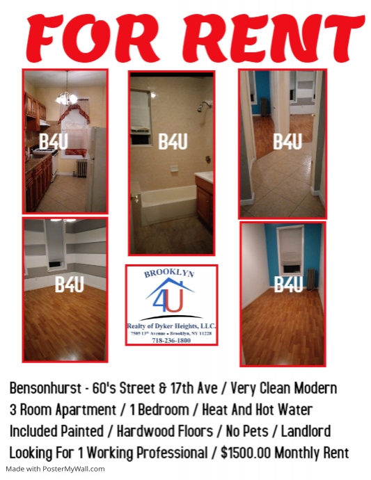 Copy of Bensonhurst- 60th St & 17th Ave | PosterMyWall