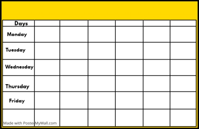 Copy of Month Planning Board Template | PosterMyWall
