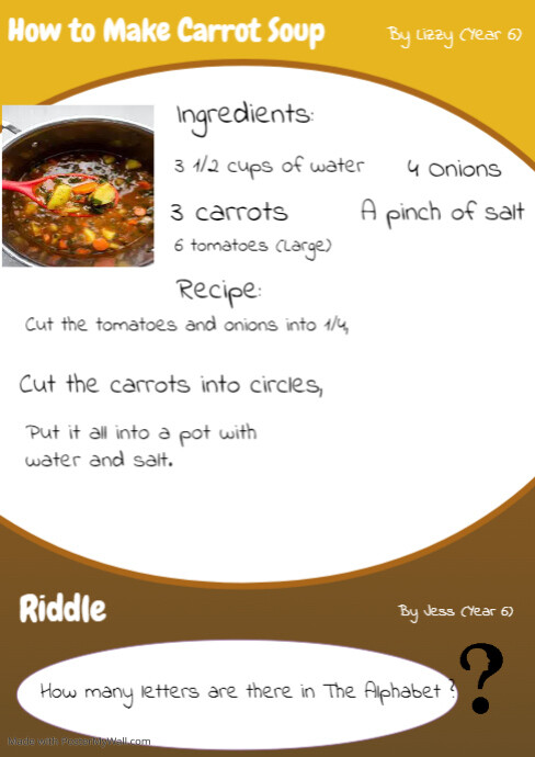 Chelsfield Gossip Riddle and Recipe | PosterMyWall