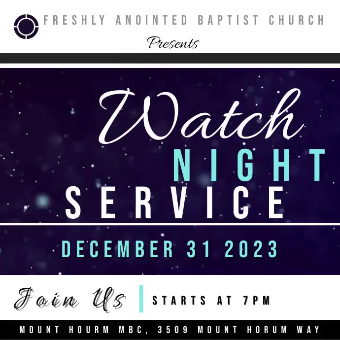 Copy of Watch Night Services | PosterMyWall