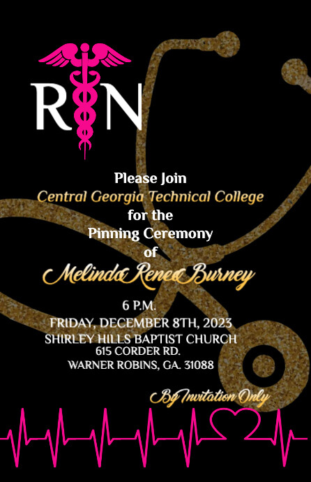 Copy of pinning ceremony 2023 invite | PosterMyWall