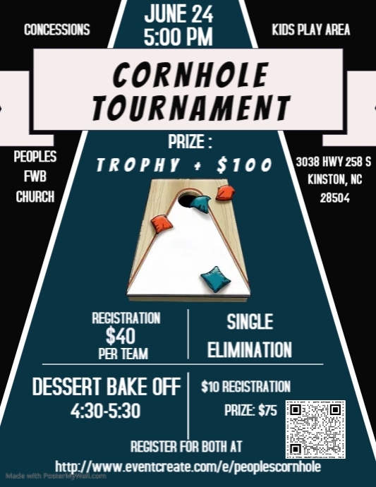 CORNHOLE FLYER DIGITAL VIDEO | PosterMyWall