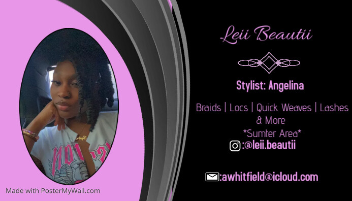 Tangles Hair Salon Business Card | PosterMyWall