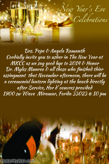 Copy of New Years at MKCC | PosterMyWall