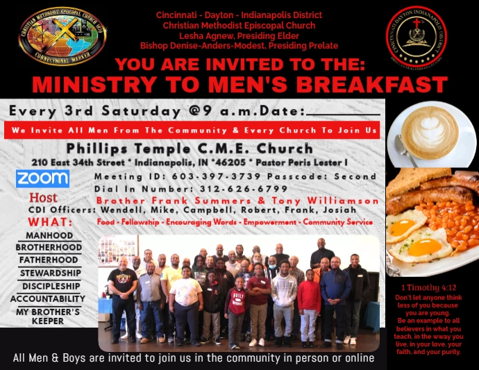 Mens breakfast church event (3) | PosterMyWall