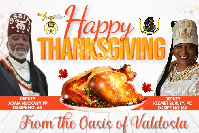 Thanksgiving Flyer Ossipe Oasis | PosterMyWall