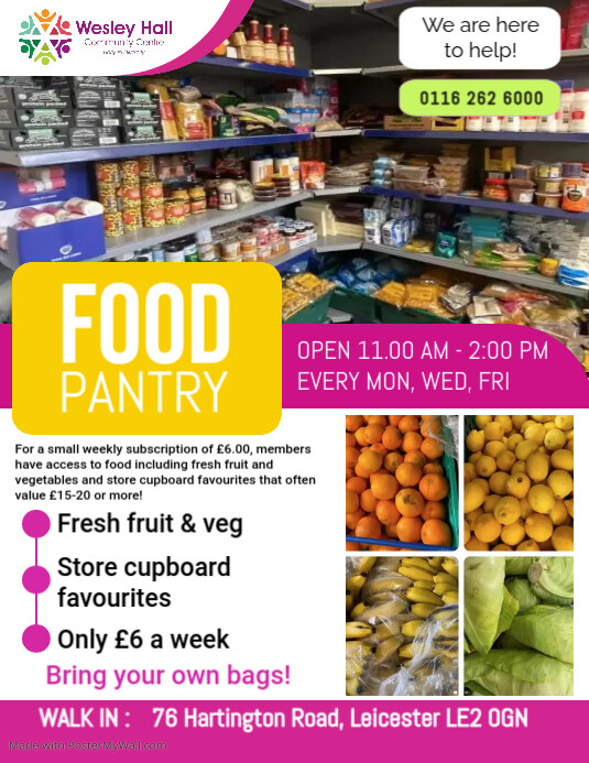 GTWT brochure - food pantry | PosterMyWall