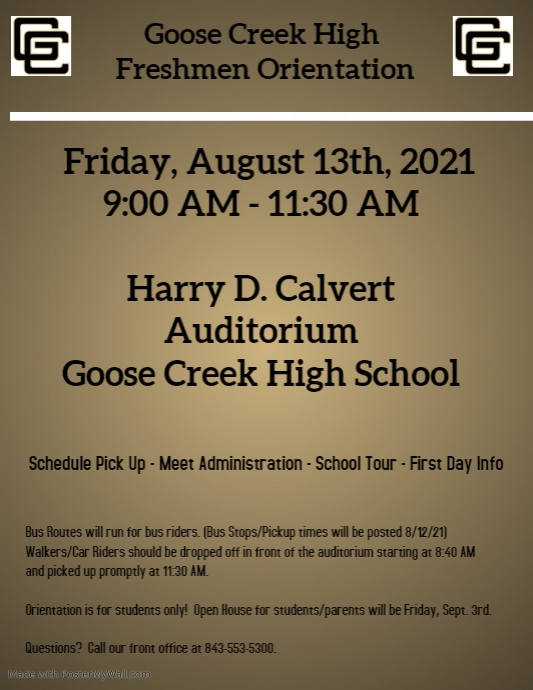 Freshman Orientation | PosterMyWall