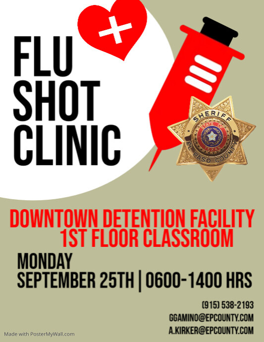 Employee Flu shot Flyer | PosterMyWall