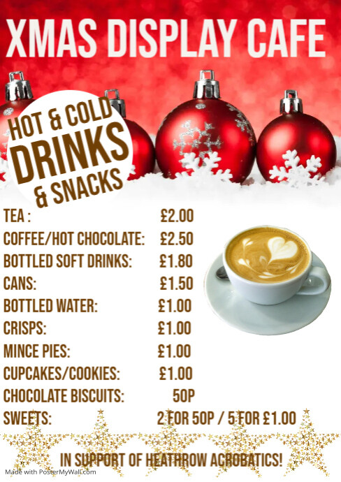 Xmas Display Cafe | PosterMyWall
