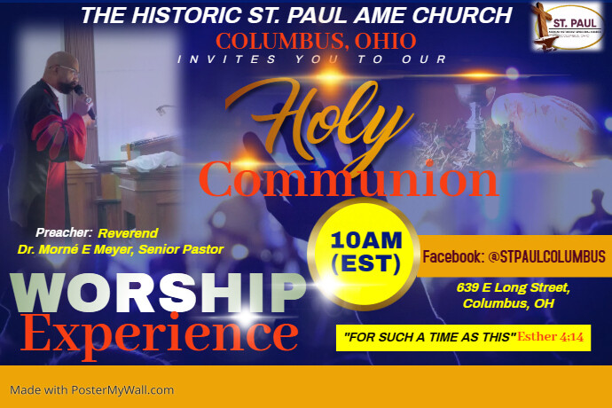 Copy of ONLINE CHURCH SERVICE | PosterMyWall