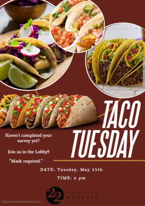 Copy of Restaurant Taco Tuesdays Flyer ad Template | PosterMyWall