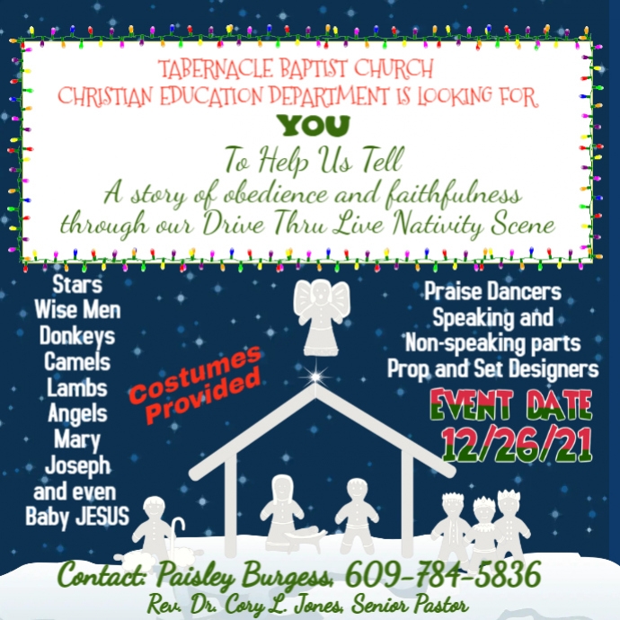 Christmas Nativity Scene flyer | PosterMyWall