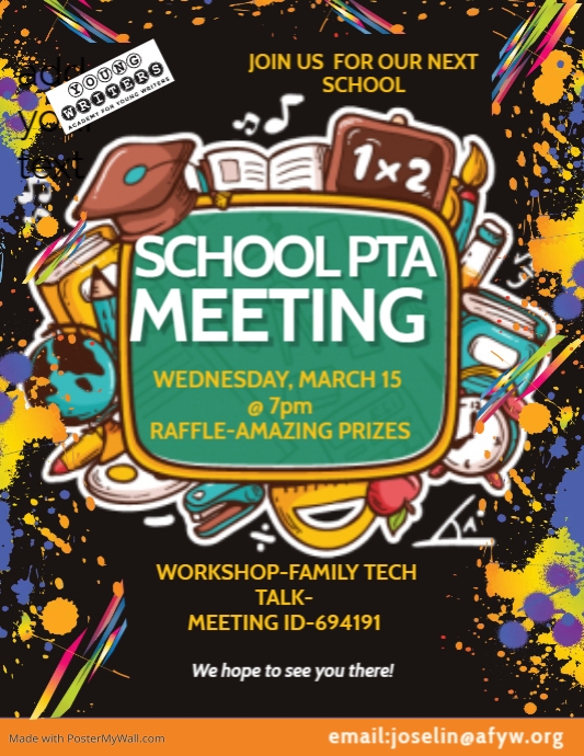 Parent Teacher Association Meet Up Flyer | PosterMyWall