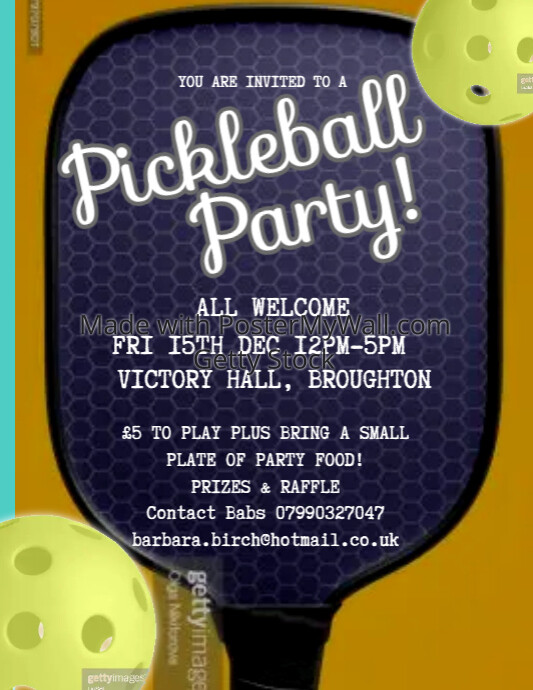 Pickleball Party Invitation Template | PosterMyWall