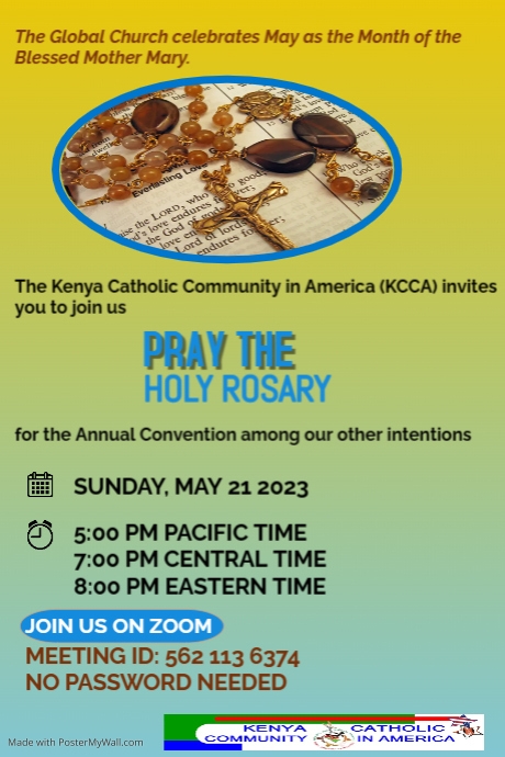 Copy of Month of Holy Rosary | PosterMyWall