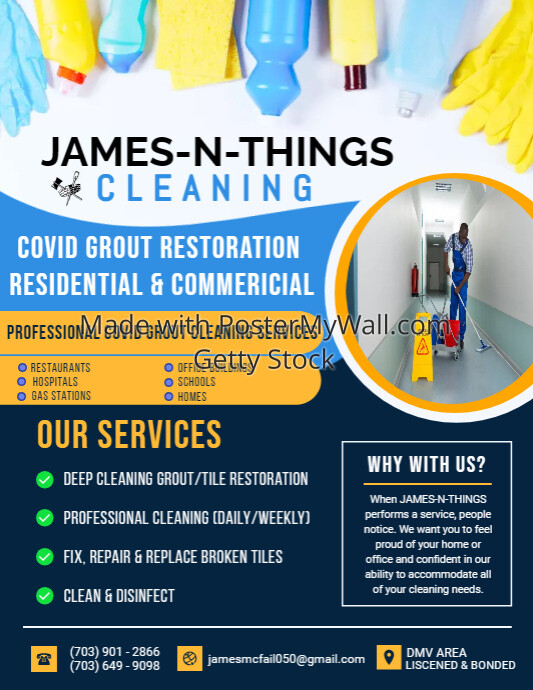 Copy of Commercial Cleaning Service Flyer | PosterMyWall