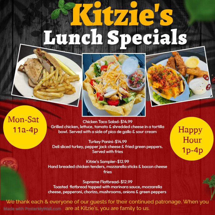 Lunch Menu Flyers | PosterMyWall
