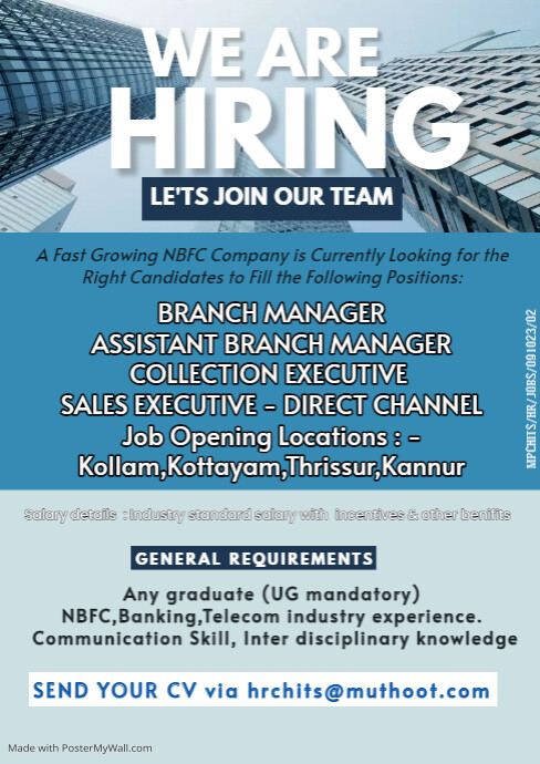 Job Vacancy Flyer | PosterMyWall