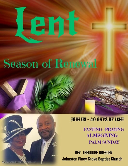 Copy of Lent season church event flyer | PosterMyWall