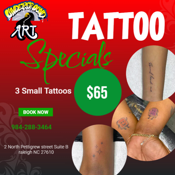 Tattoo Studio Banner ad Template | PosterMyWall