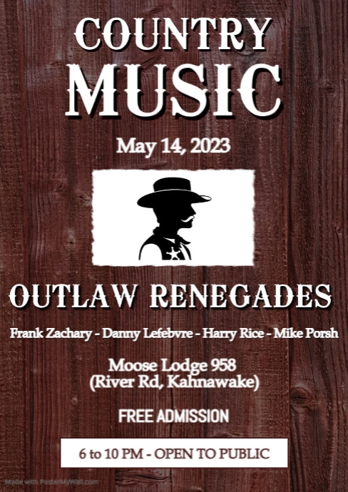 Western Party Event Trucker Country Wood Ad | PosterMyWall