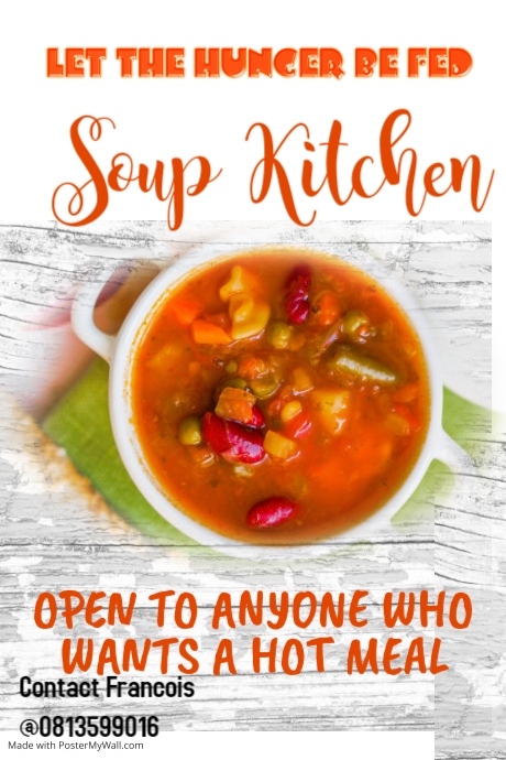 Copy of Copy of Soup Kitchen Poster Template | PosterMyWall