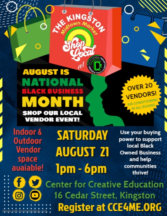 Copy of Copy of RGB Vendor Pop Up Shop Flyer Template | PosterMyWall