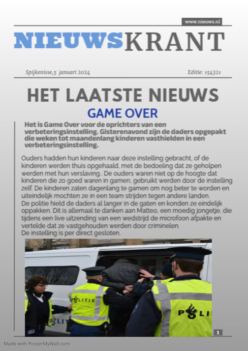 Modern Newspaper Layout (1) | PosterMyWall