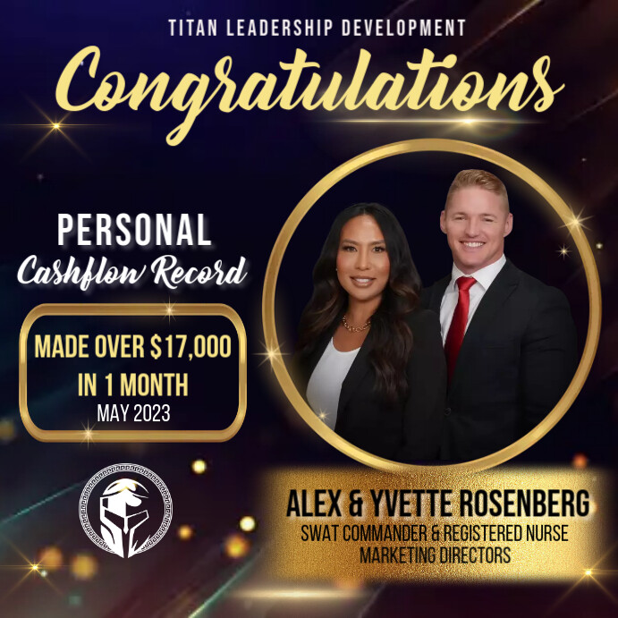 Monthly Cashflow - Alex & Yvette Rosenberg | PosterMyWall