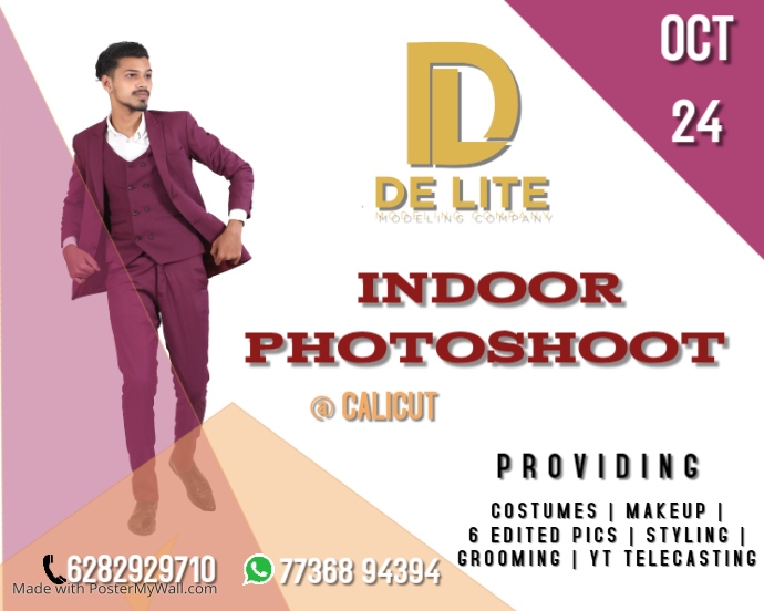 Copy of Delite modeling company | PosterMyWall