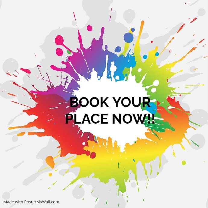 Colourful paint splash background | PosterMyWall