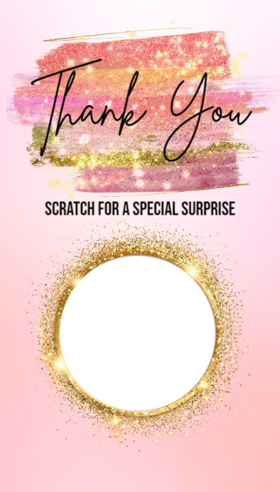 Pink Scratch Off Cards | PosterMyWall