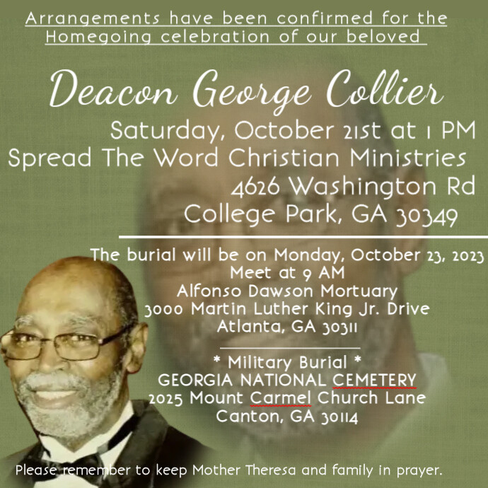 Deacon George Collier (3) | PosterMyWall