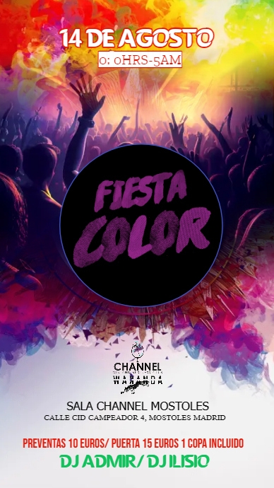 Color Dance Party Flyer Template (1) | PosterMyWall