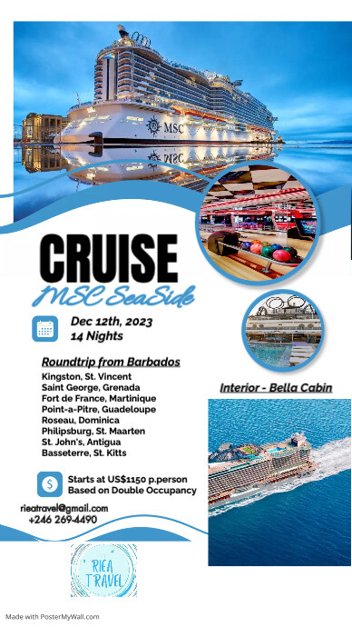 MSC Cruise travelingreia | PosterMyWall