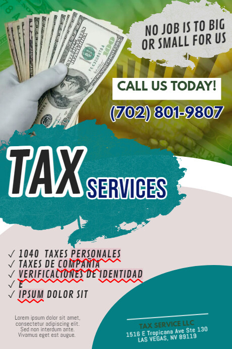 Tax Servide Advertising Template | PosterMyWall
