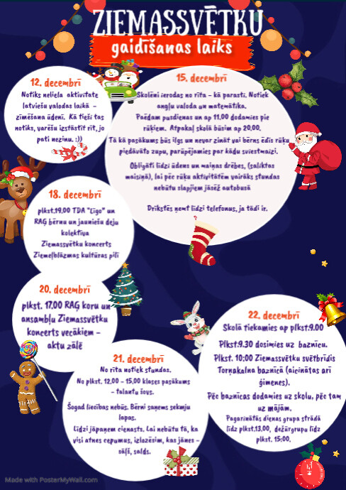 Christmas event schedule | PosterMyWall