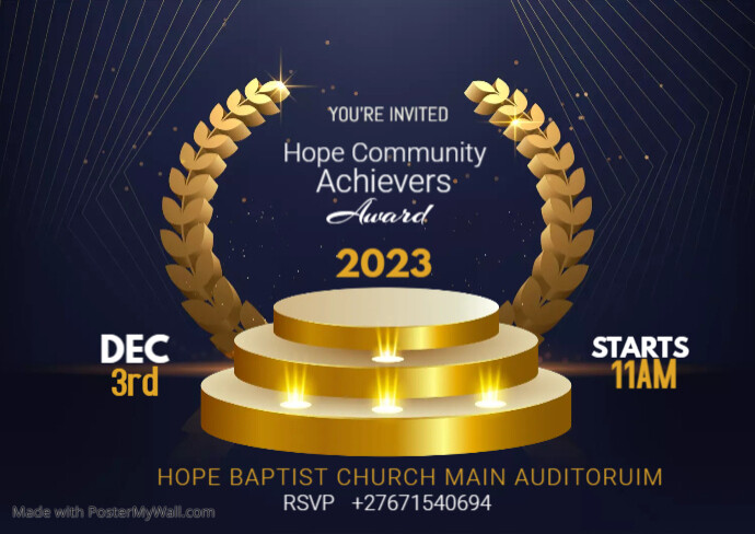 ANNUAL STUDENT AWARD | PosterMyWall