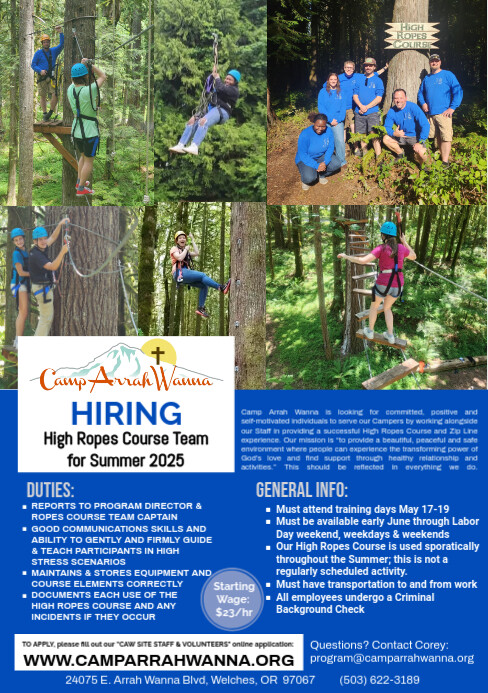 2024 HIGH ROPES TEAM | PosterMyWall
