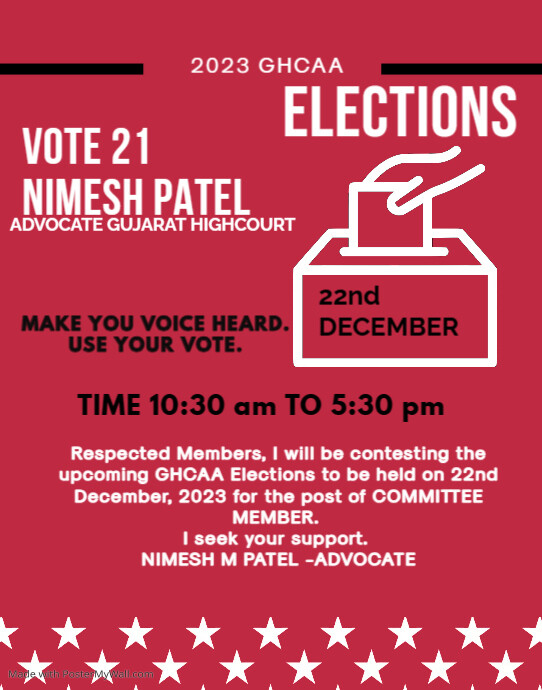 Red Student Council Election Flyer Template | PosterMyWall
