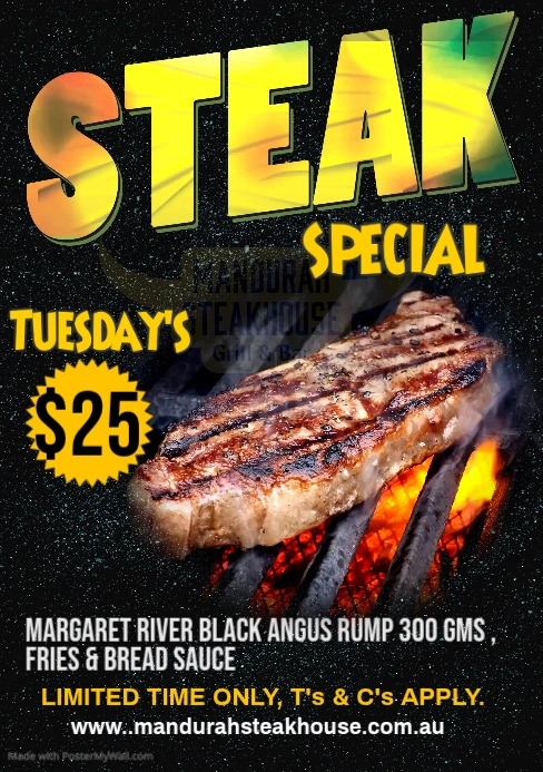 Steak House Flyer | PosterMyWall