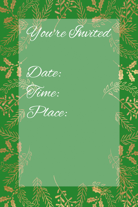 Christmas Holiday Party Event Sale Invitation Template | PosterMyWall