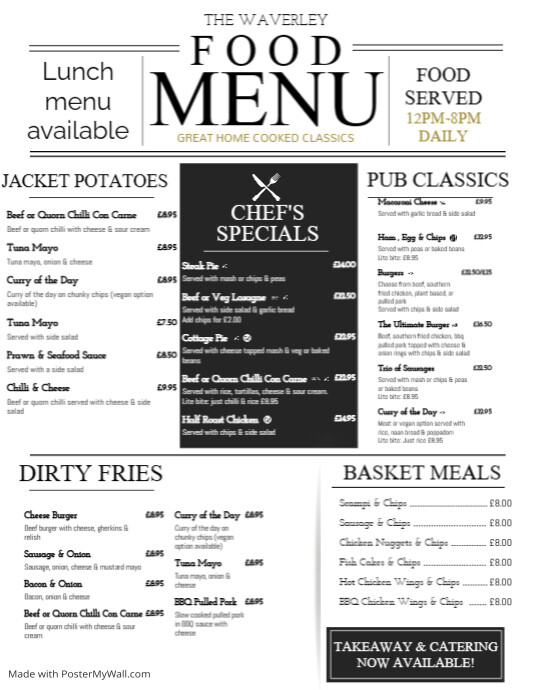 Copy of Menu | PosterMyWall