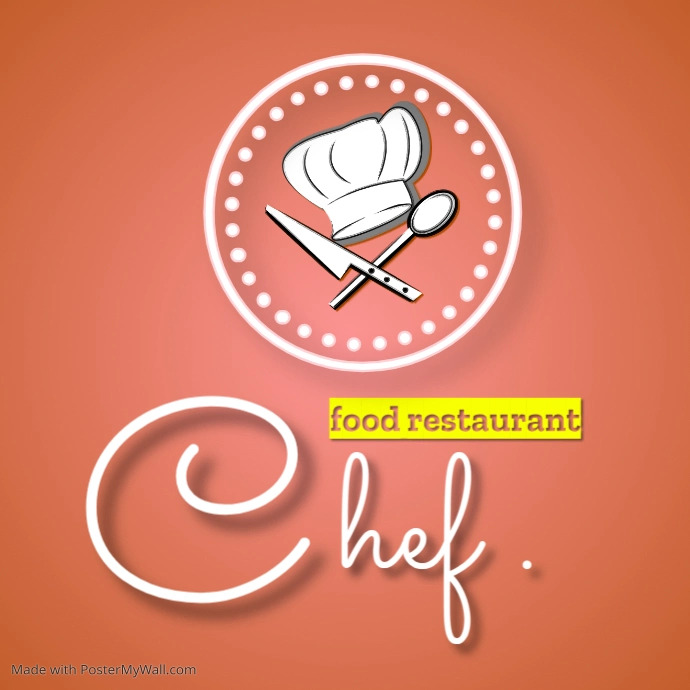 Chef's Restaurant Logo (1) | PosterMyWall