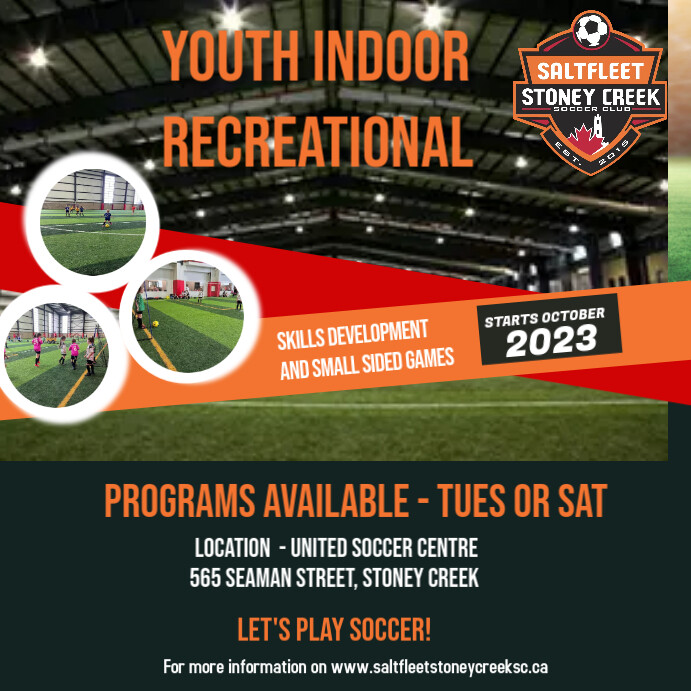 2024 Youth Indoor Soccer | PosterMyWall